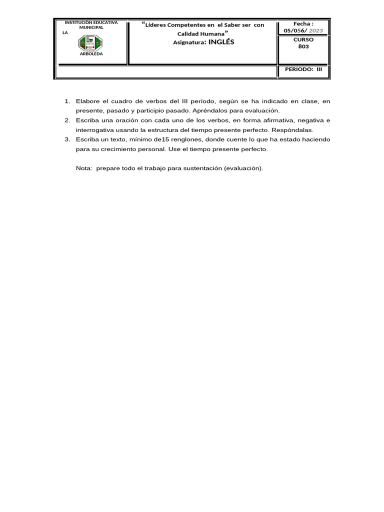 Guia Ingles 803 | PDF