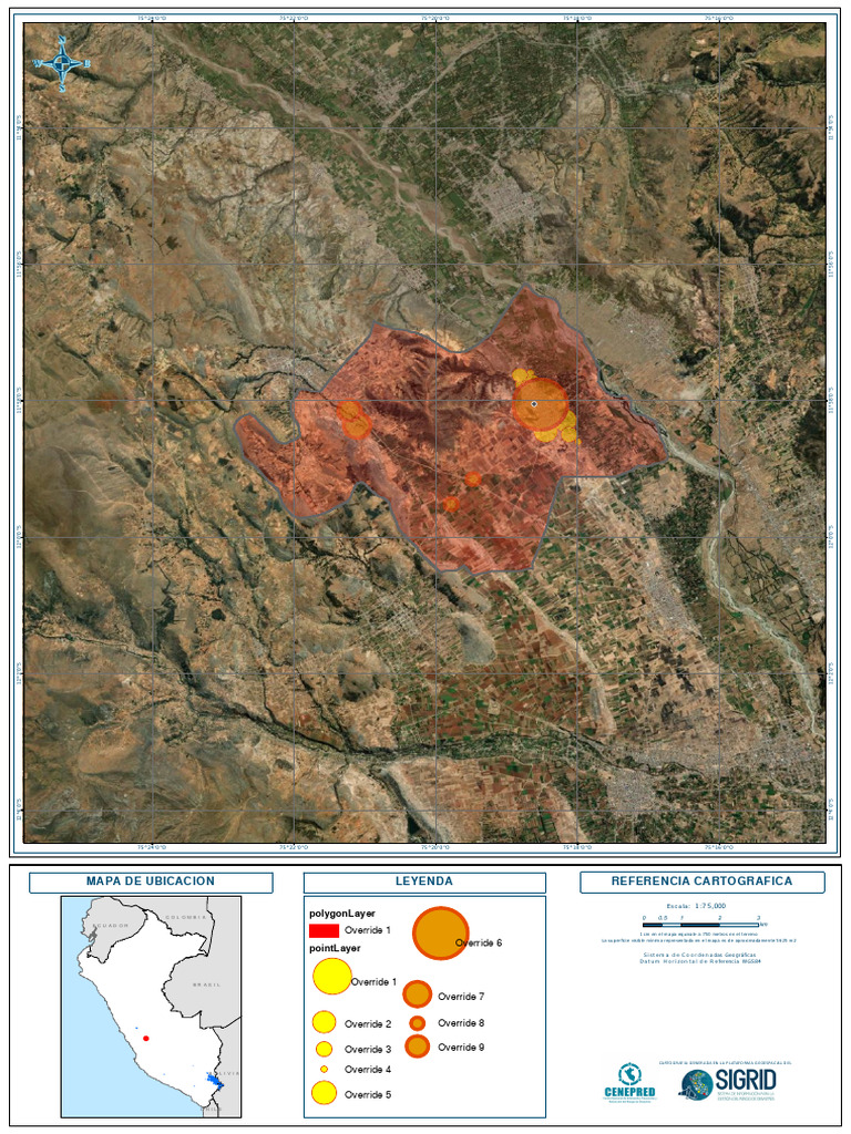 Mapa Poblacional - Orcotuna | PDF