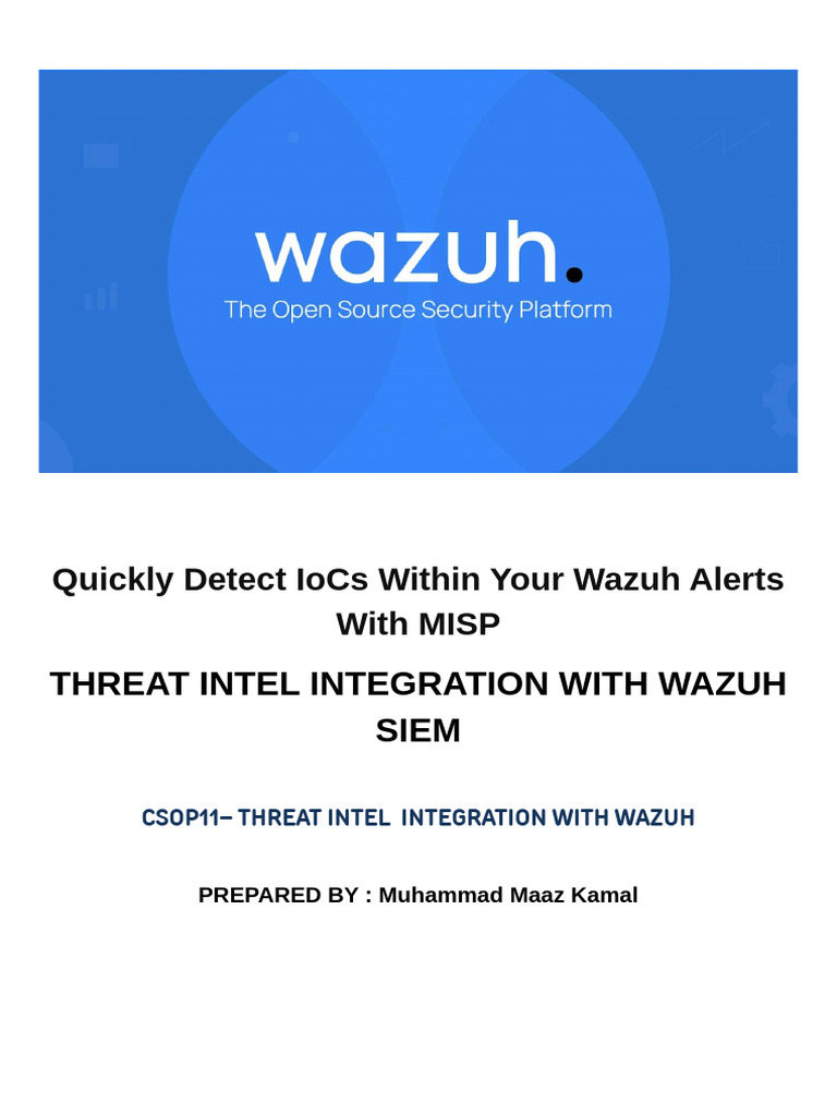 Wazuh and Misp Integrations | PDF | Malware | Software