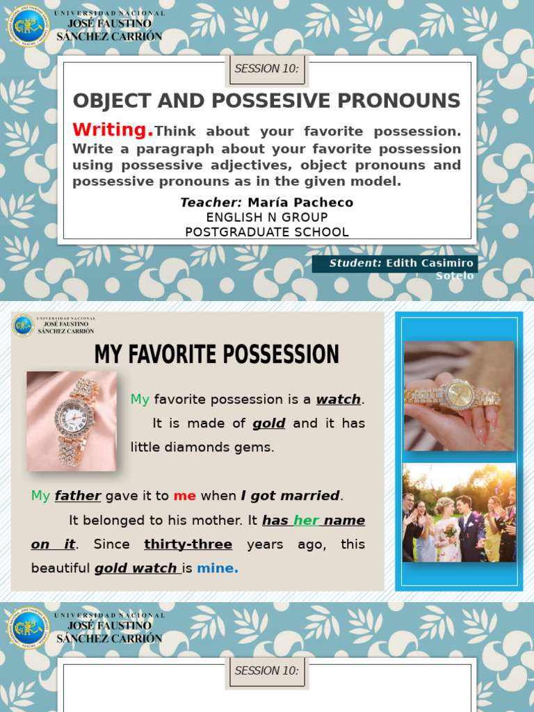 My Favorite Possession | PDF