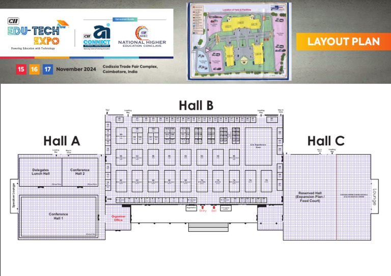 CII Edu-Tech 2024 - Layout Plan | PDF