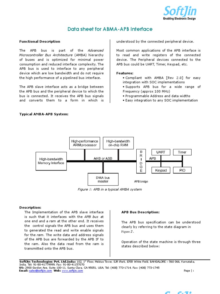 AMBA APB Datasheet | PDF | Computer Engineering | Computer Hardware