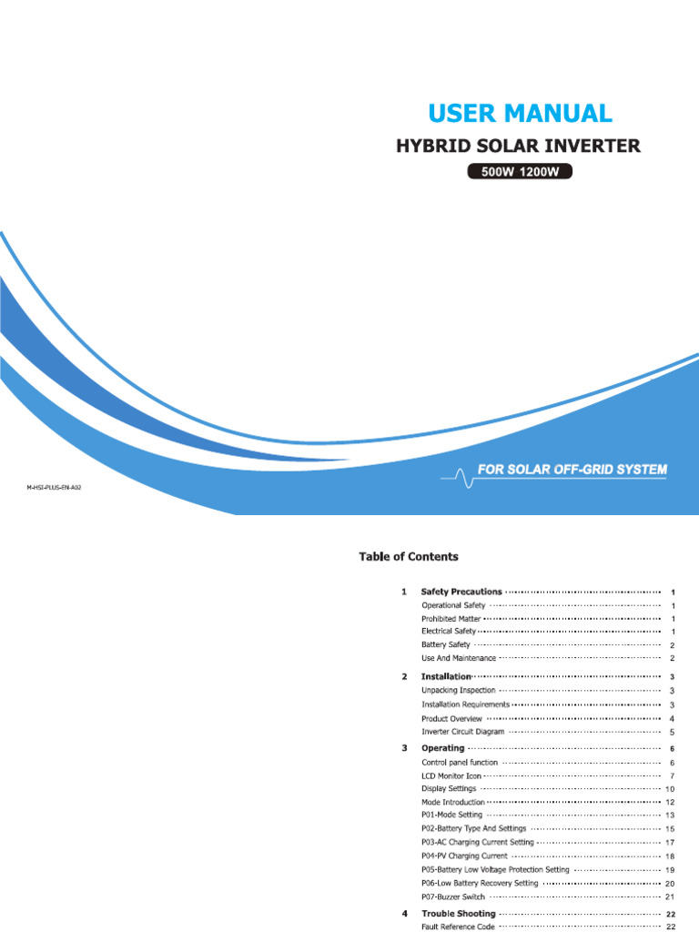 HSI PLUS Series Manual EN A02 | PDF