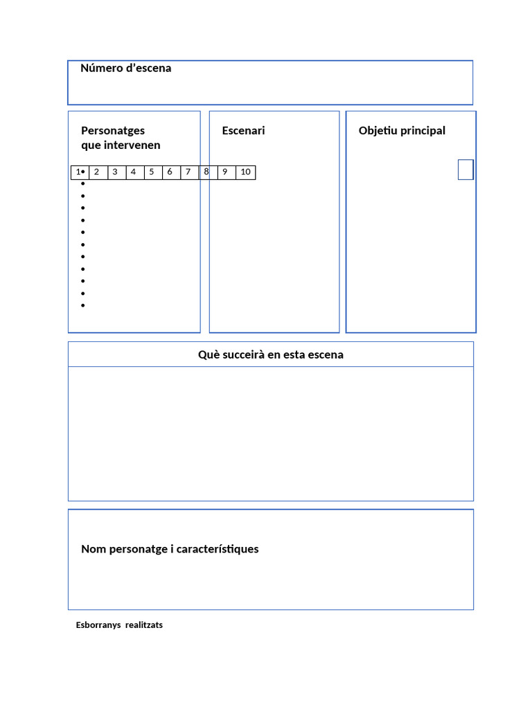 Escena i Fitxa | PDF