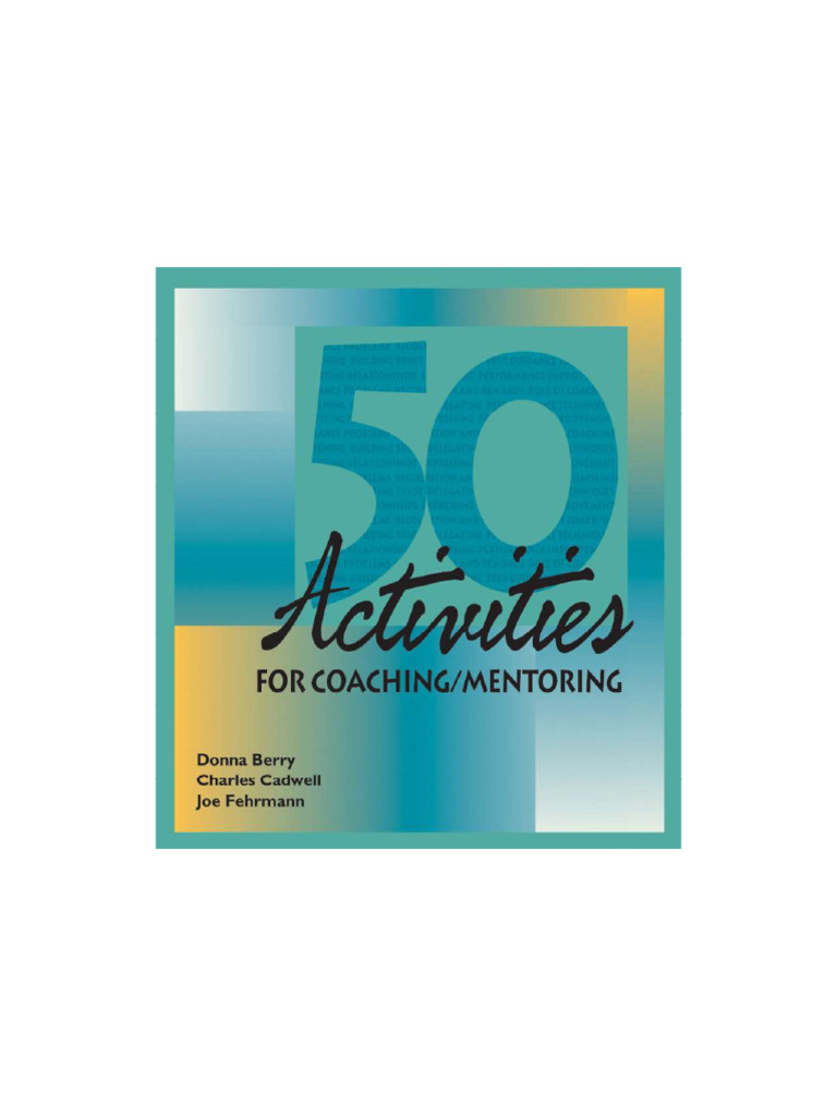 50 Activities For Coaching-Mentoring | PDF