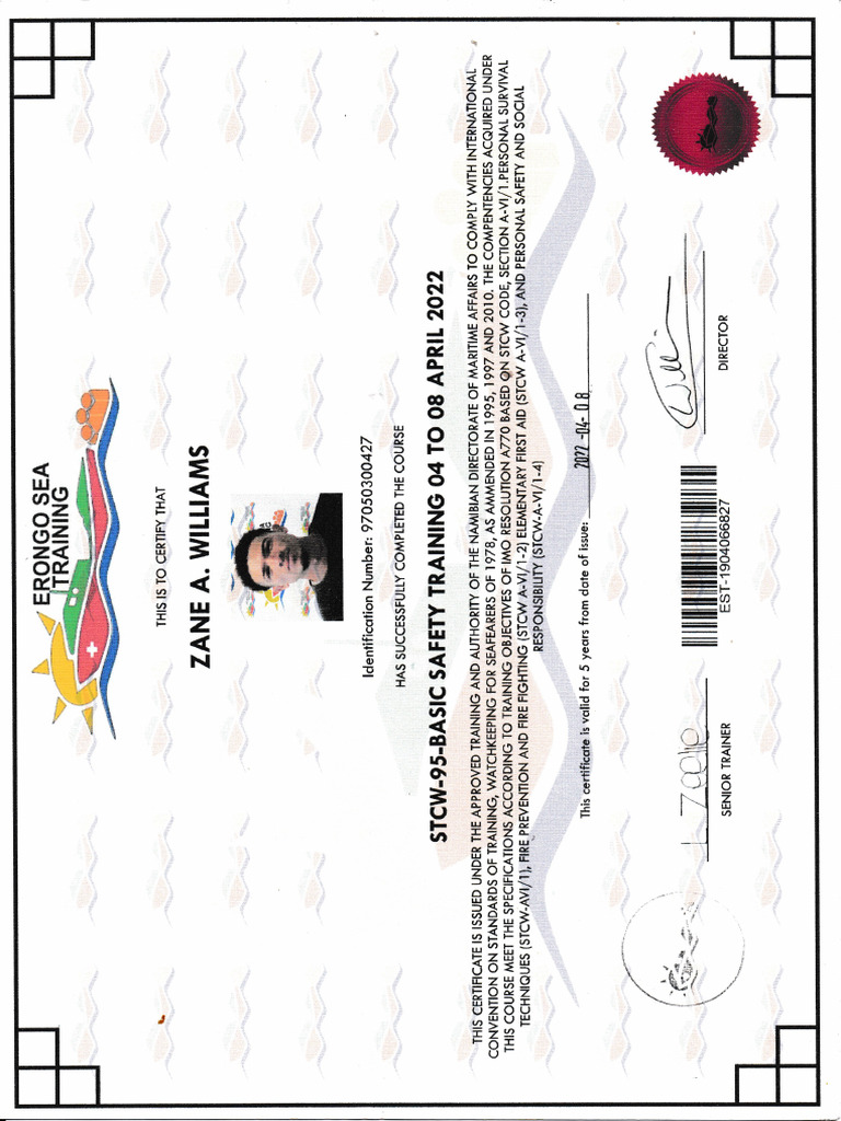 Zane-Basic Safety Training | PDF