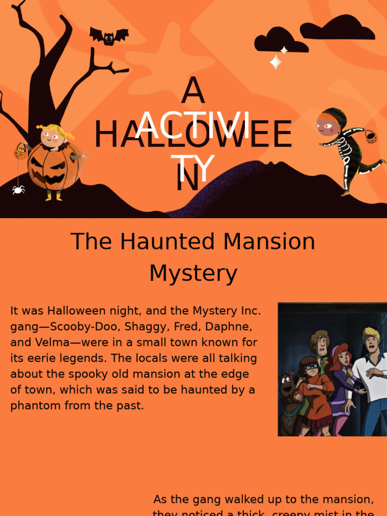 A Halloween ACTIVITY | PDF | Scooby Doo