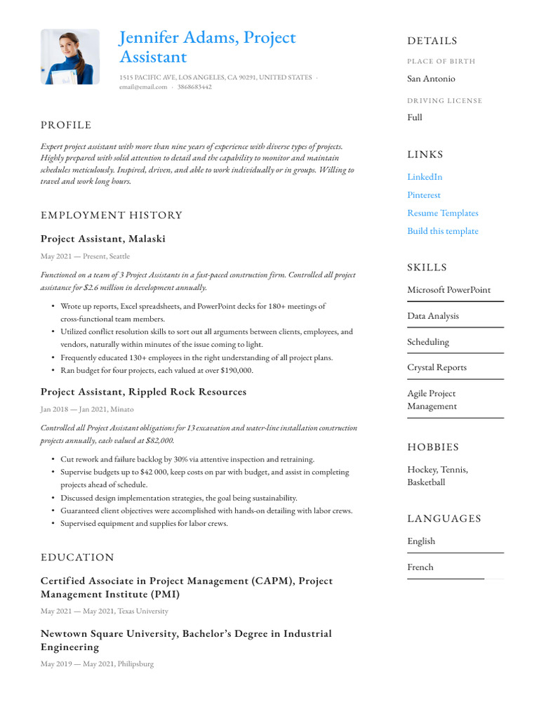 Paris Resume Template Modern | PDF | Business