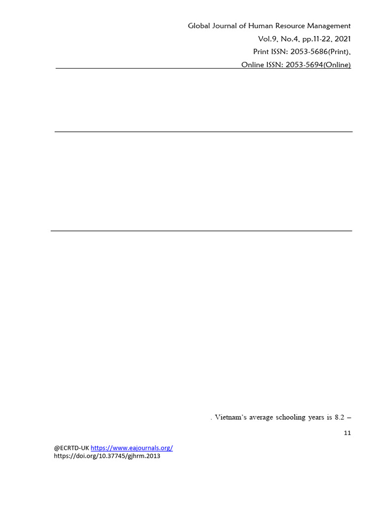 Nam;2021 | PDF | Human Capital | Health Care