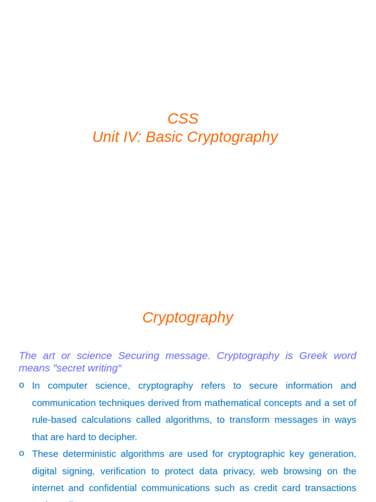 Unit Iv Computer System Security Pdf Cryptography Public Key Cryptography