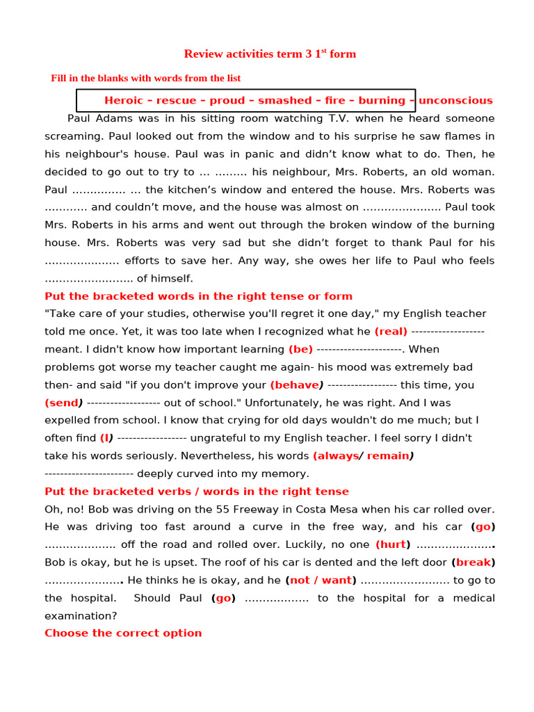 1st Mid 3 Review | PDF