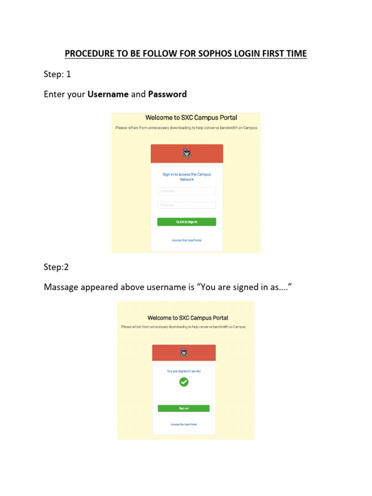 Procedure To Change Password | PDF