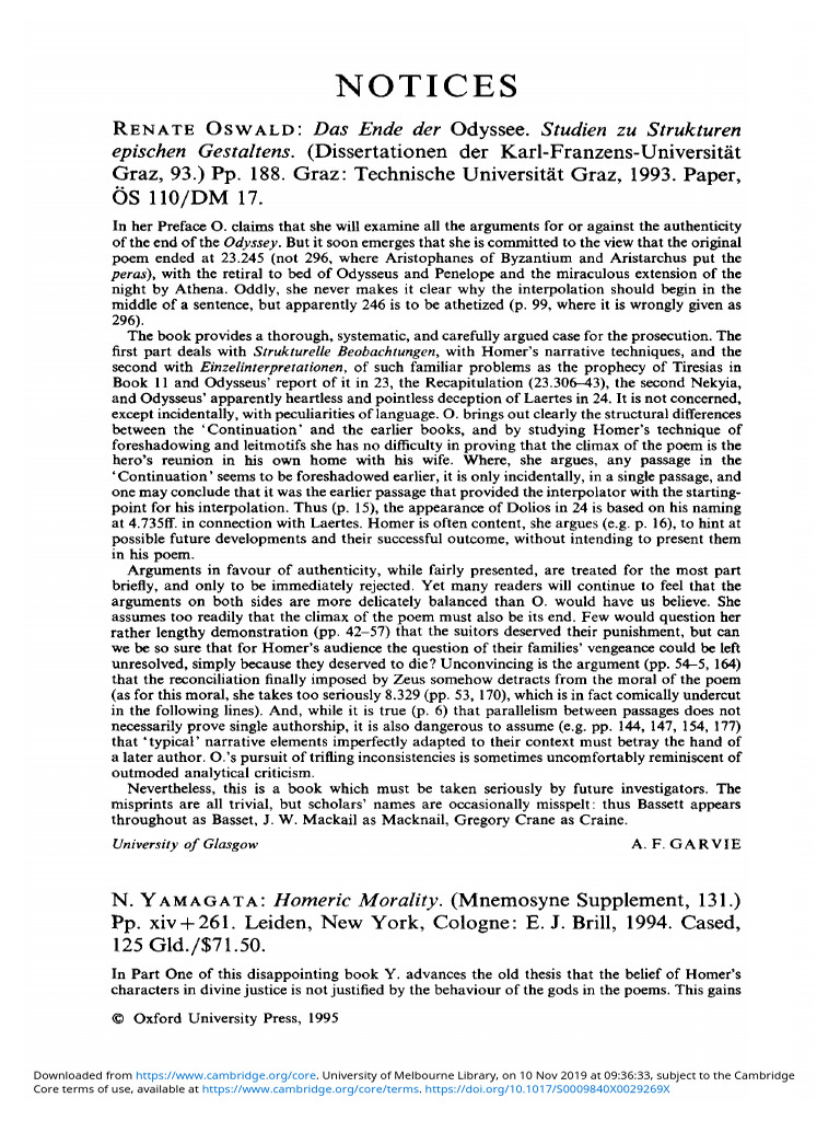 Notices: Graz, 93.) Pp. 188. Graz: Technische Universitat Graz, 1993 ...