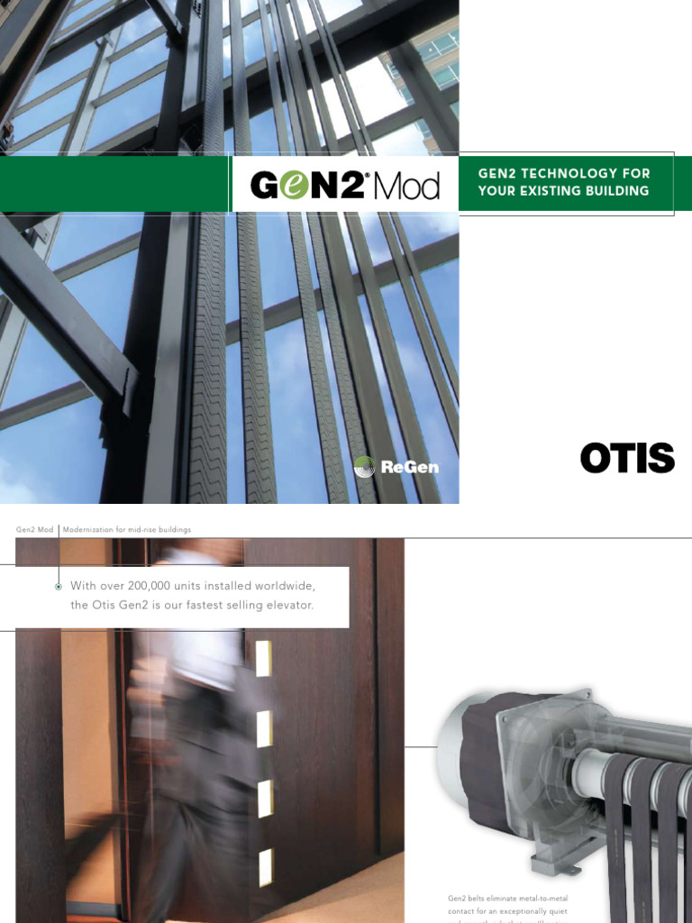 Otis Gen2mod Final | PDF | Elevator | Manufactured Goods