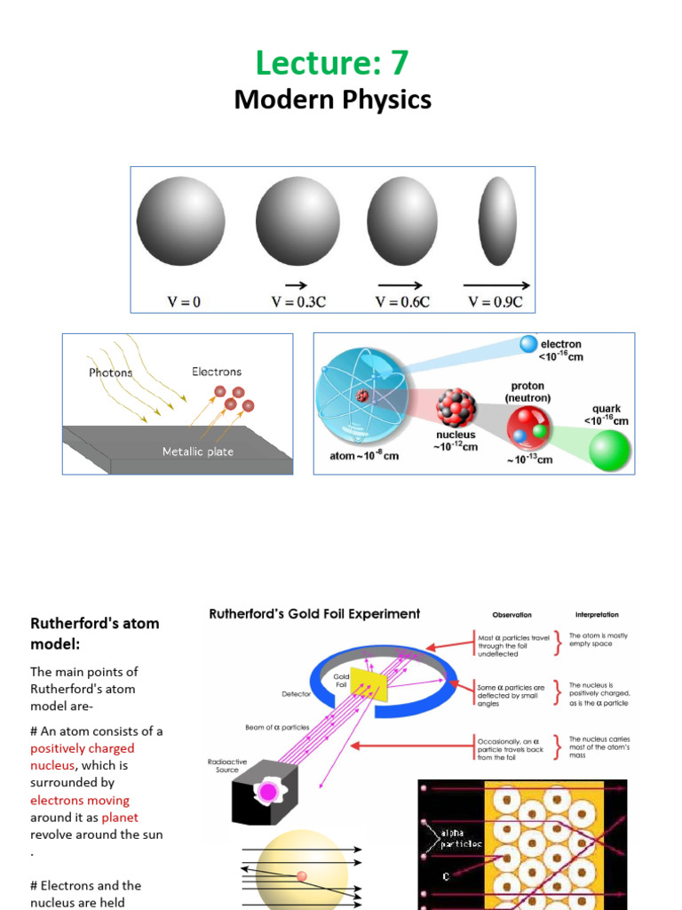 Rutherford and Bohr Atom Models Explained | PDF | Atomic Orbital | Electron