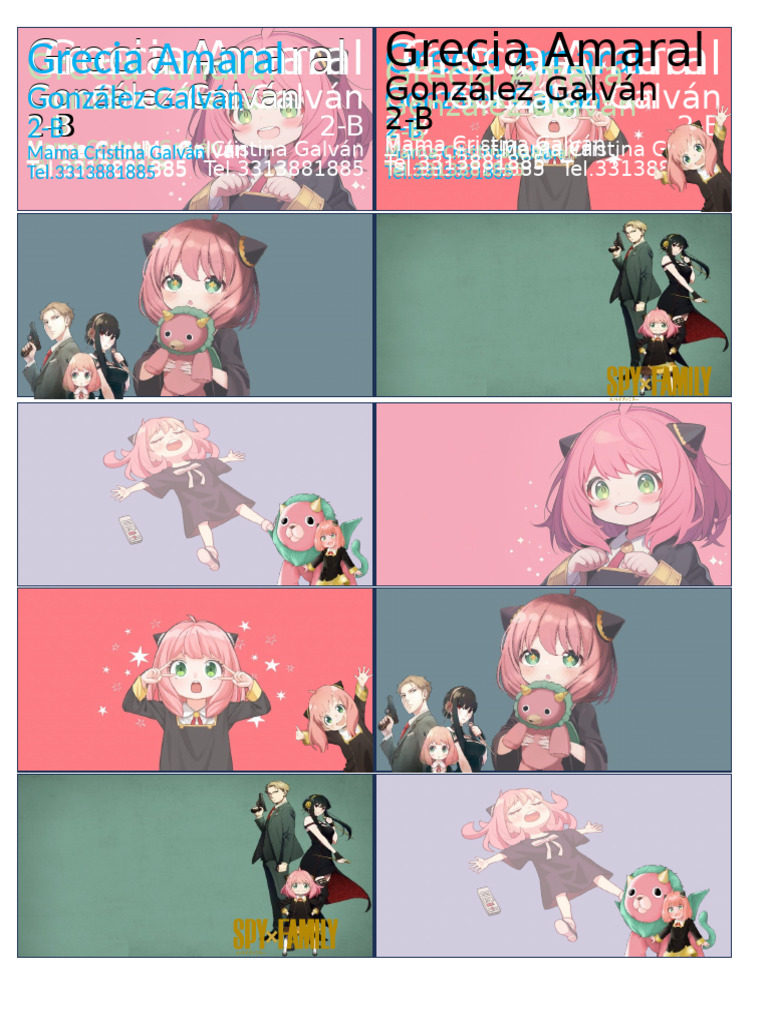 ETIQUETAS ANYA (SPY FAMILY) | PDF