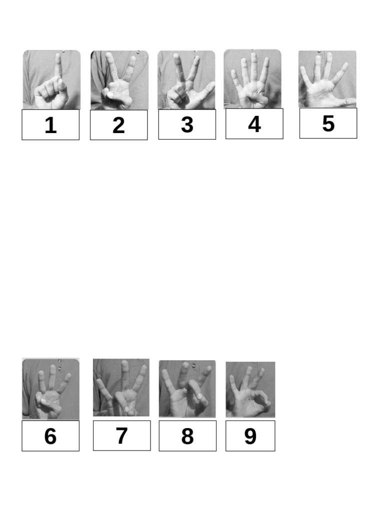 SIBI Untuk Angka 1-9 | PDF