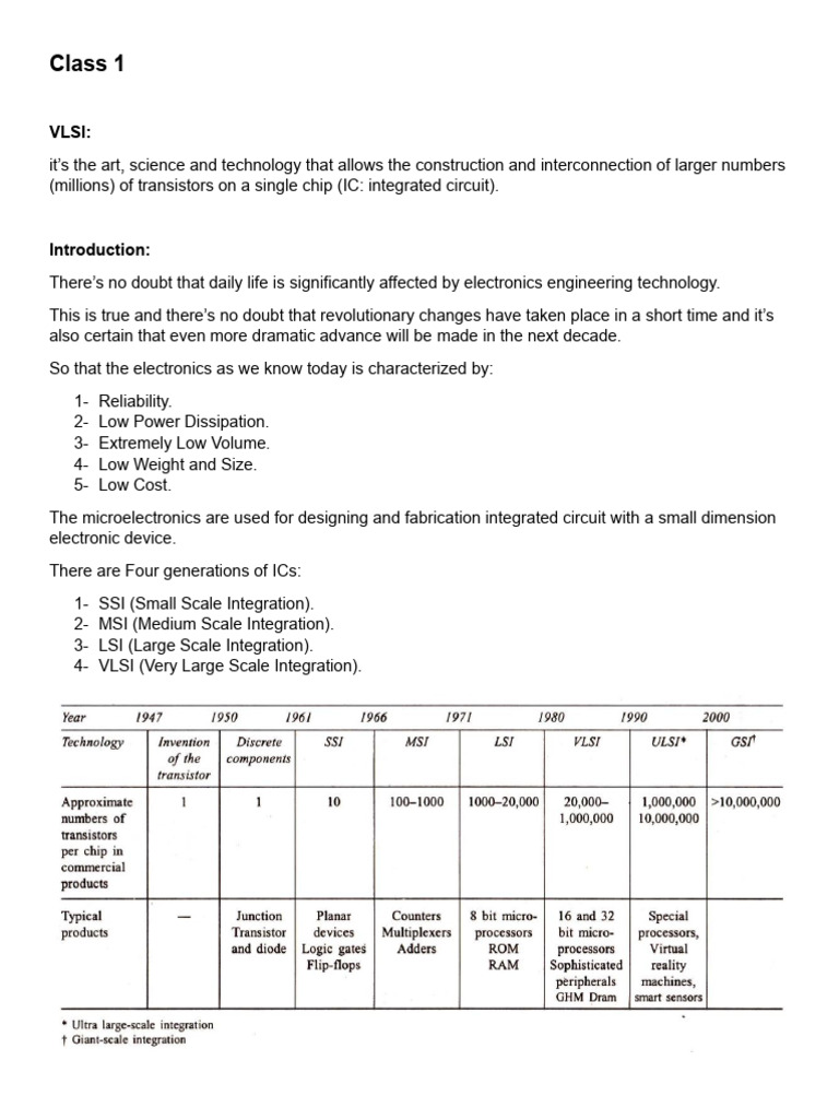 VLSI 1-5 Lectures | PDF | Mosfet | Integrated Circuit