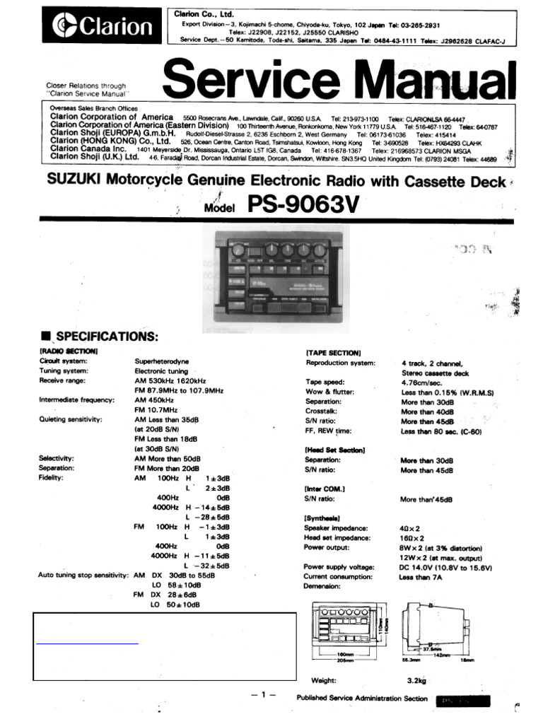 clarion_radio_service_manual | PDF