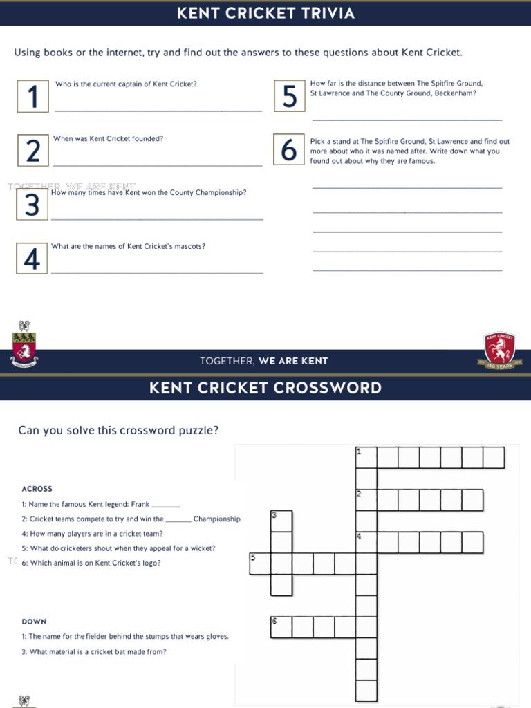 Kent Cricket Kids Pack FINAL | PDF