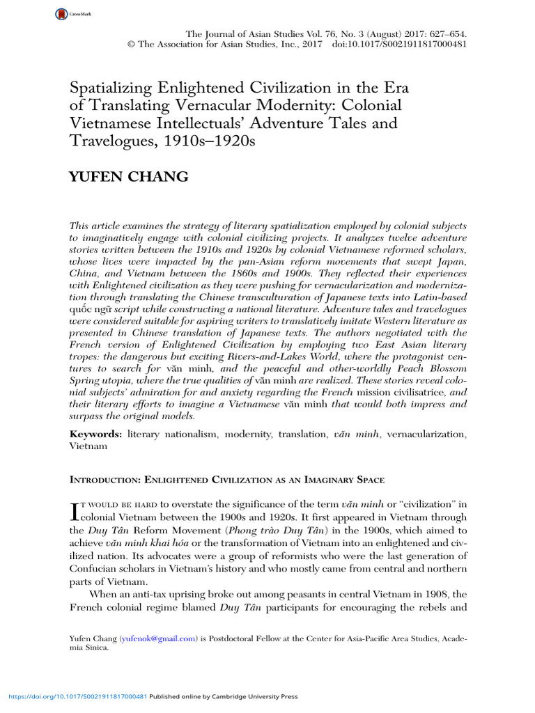 Spatializing Enlightened Civilization in The Era of Translating ...