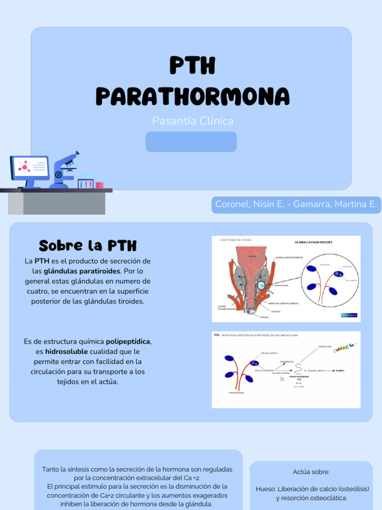 pth pARATHORMONA.pdf | PDF | Sistema endocrino | Glándulas
