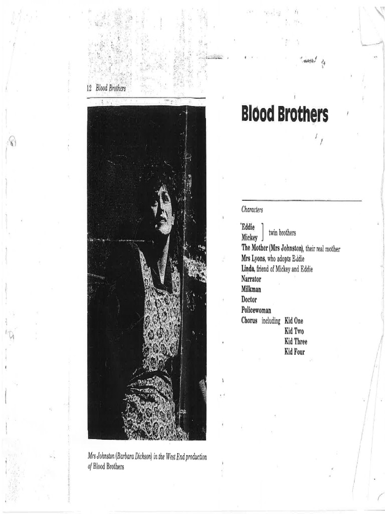 Blood - Brothers (1) 2 | PDF