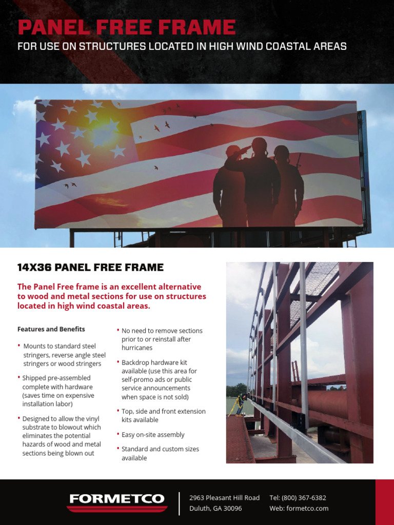 Panel Free Frame for High Wind Areas | PDF