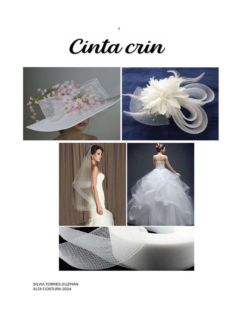 Uso y técnicas de cinta crin en moda | PDF | Textiles | Moda