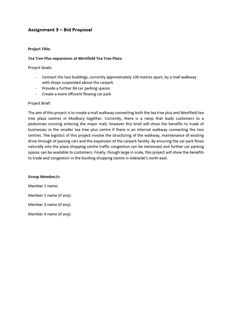 Sample Project Brief | PDF | Business