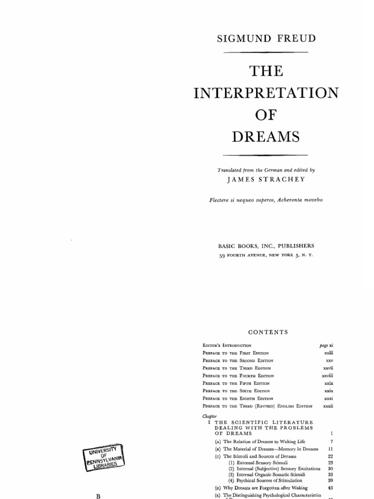 Freud-Analysis of A Specimen Dream | PDF | Dream | Dream Interpretation
