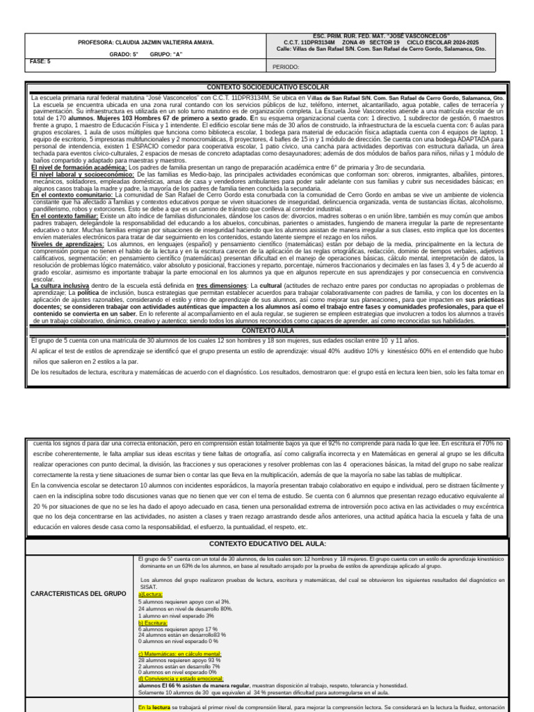 semana3 1 trim | PDF | Aprendizaje | Escuelas