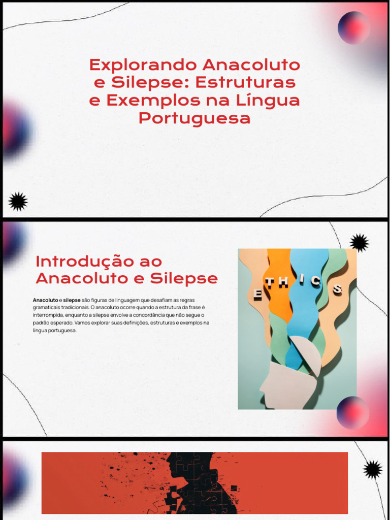Slidesgo Explorando Anacoluto e Silepse Estruturas e Exemplos Na Lingua ...