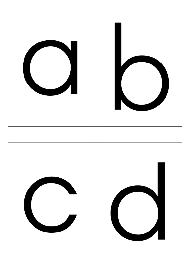 Alphabet Minuscule Script A5 2 Par Page | PDF