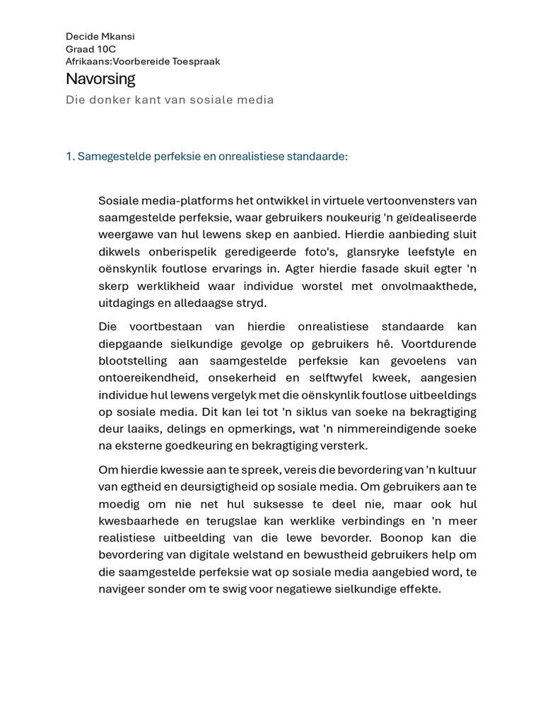 Afrikaans Research | PDF