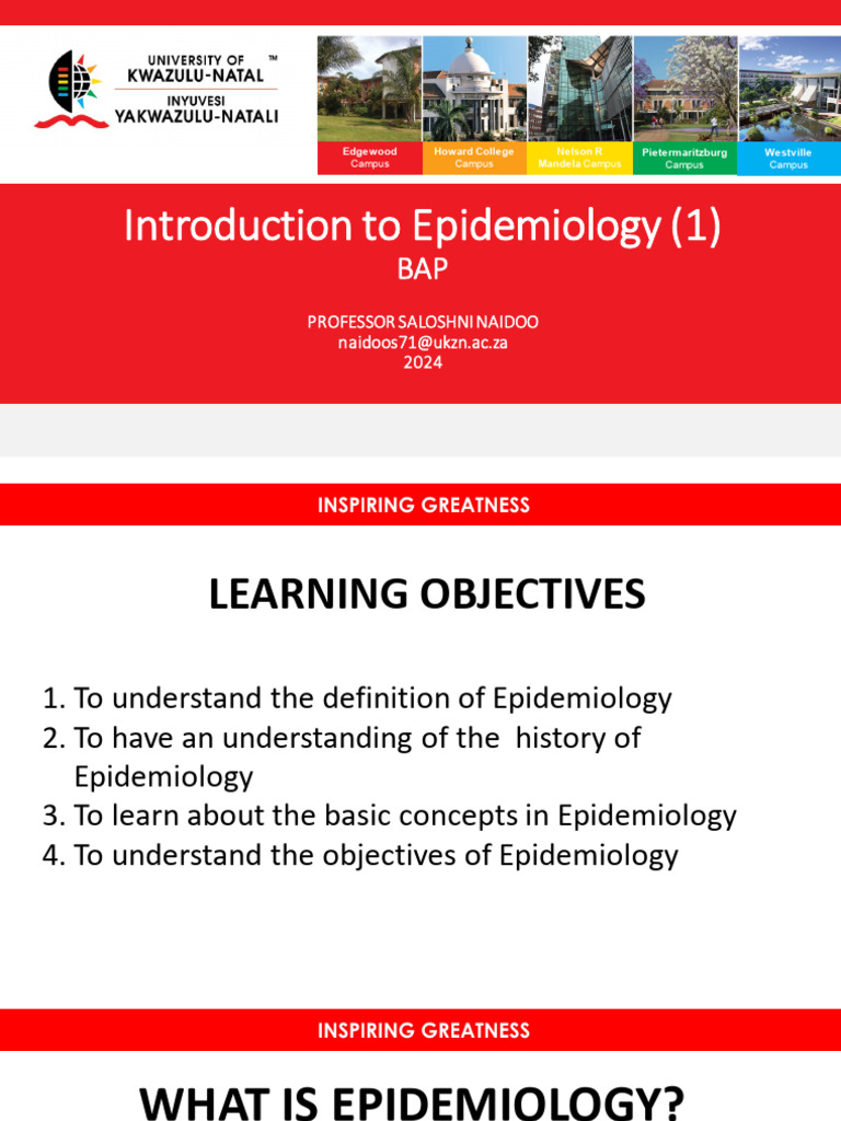 INTRO TO EPIDEMIOLOGY_BAP2024_A | PDF | Epidemiology | Public Health