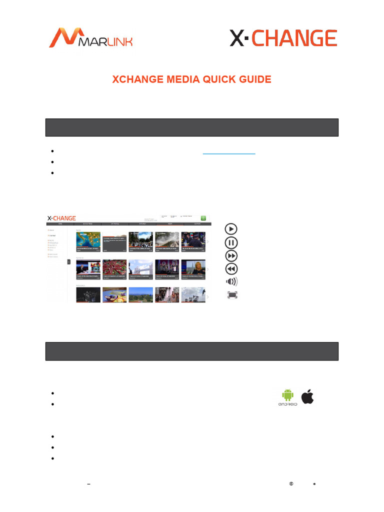 XChange Media Quick Guide | PDF | Set Top Box | Hdmi