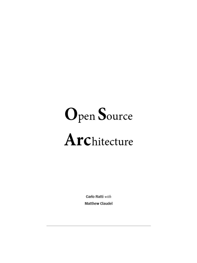 RattiClaudel Open+Source+Architecture | PDF | Art
