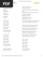 Apt Lyrics: Full English Version | PDF