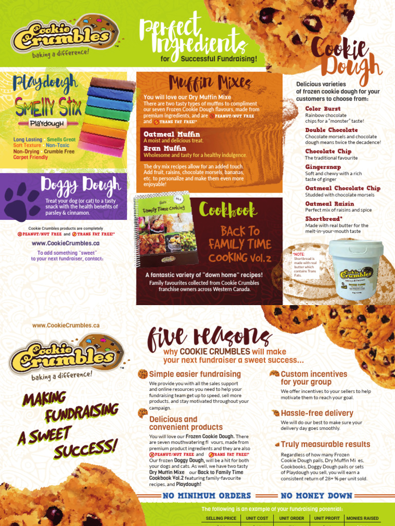 Sweet Fundraising with Cookie Crumbles | PDF | Muffin | Chocolate