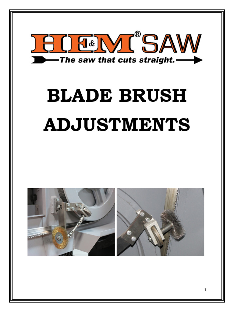 Blade_Brush_Adjustment | PDF | Brush