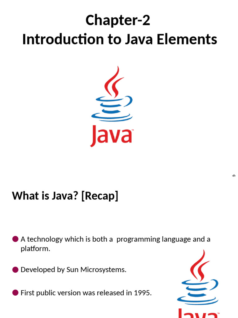 2 Lecture Two | PDF | Java (Software Platform) | Java (Programming Language)