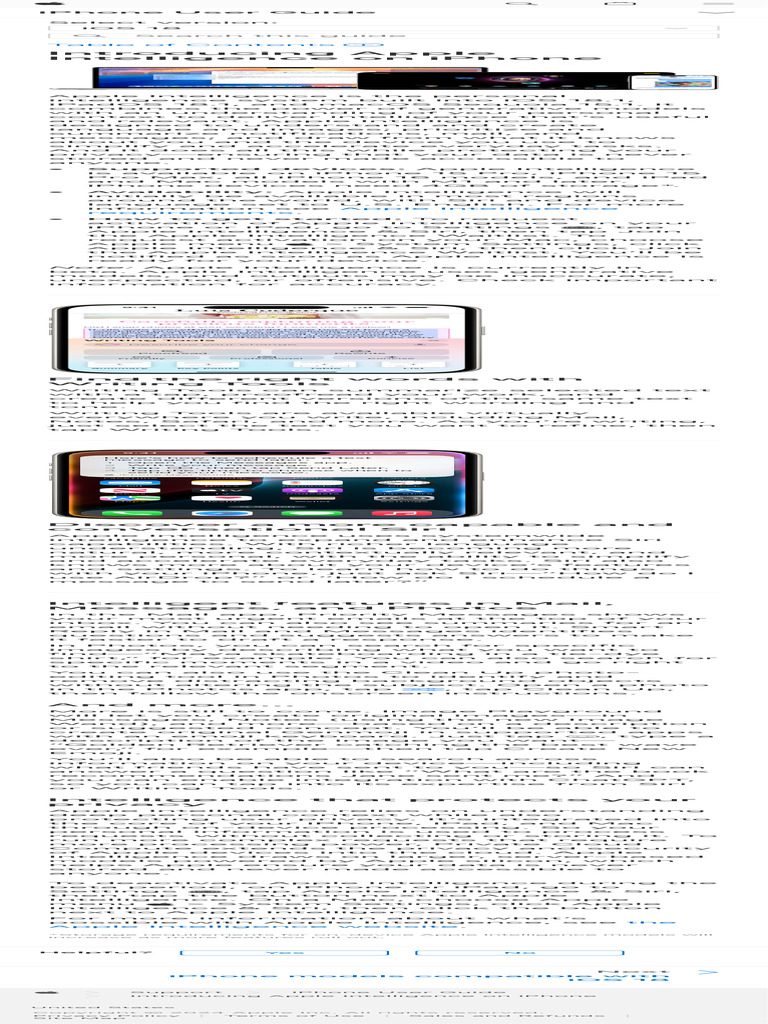 Introducing Apple Intelligence On Iphone Apple Support Pdf Ios Siri