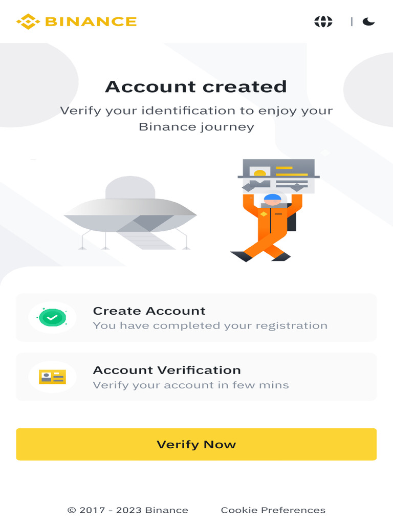 Account Created Binance | PDF | Finance & Money Management