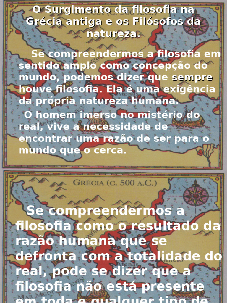 Aula 3 Origem Da Filosofia | PDF | Pensamento | Metafísica