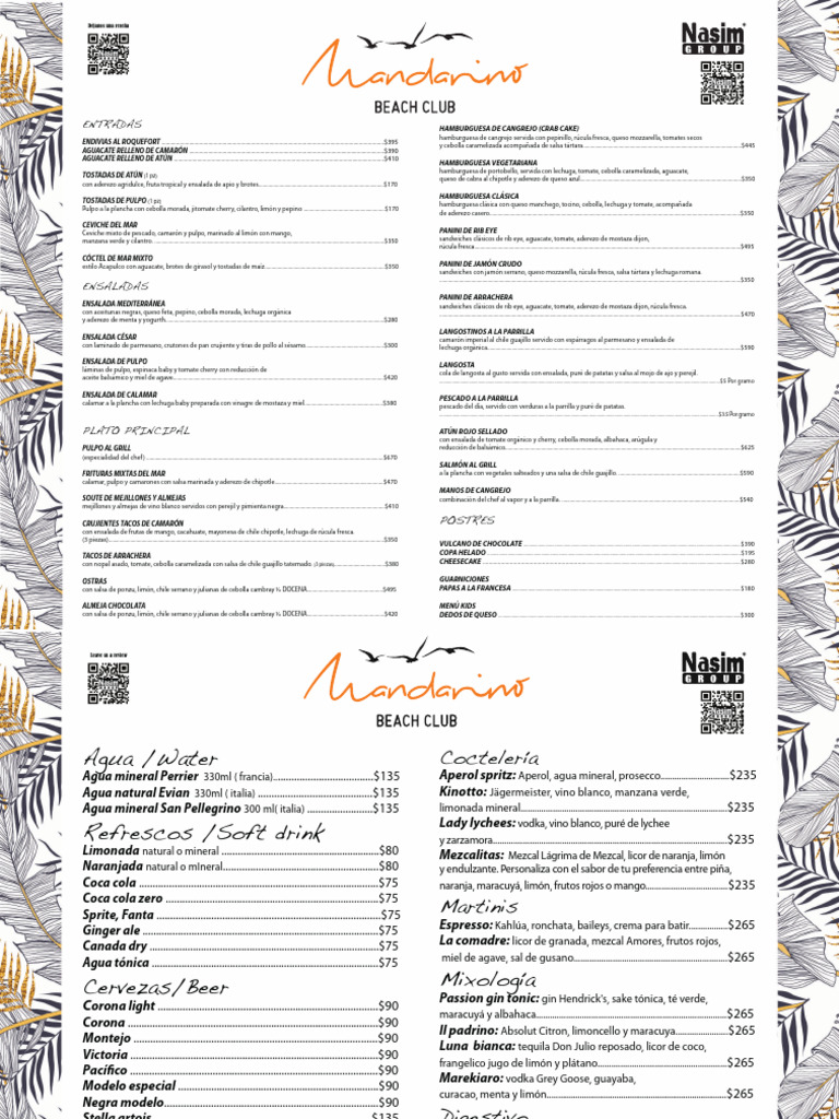 Menu MBC Julio 2023 Compressed | PDF | ensalada | Alimentos