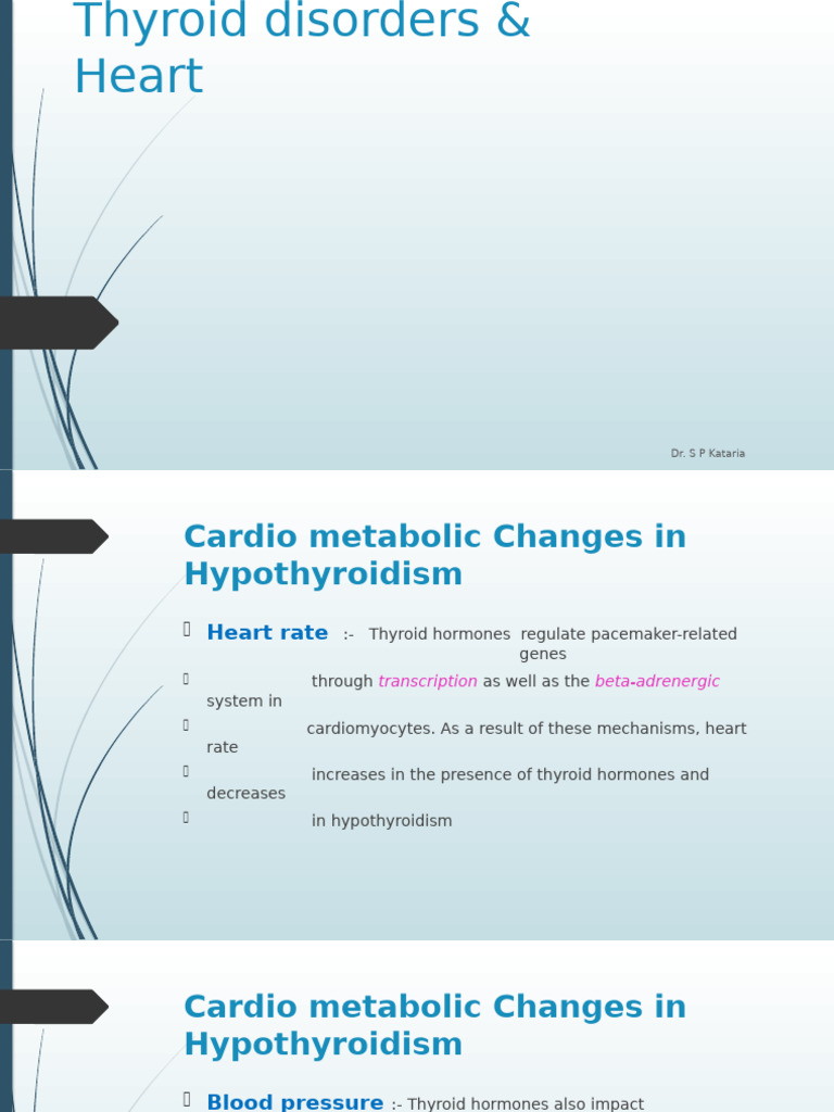 Thyroid Disorders & Heart | PDF | Thyroid | Thyroid Disease