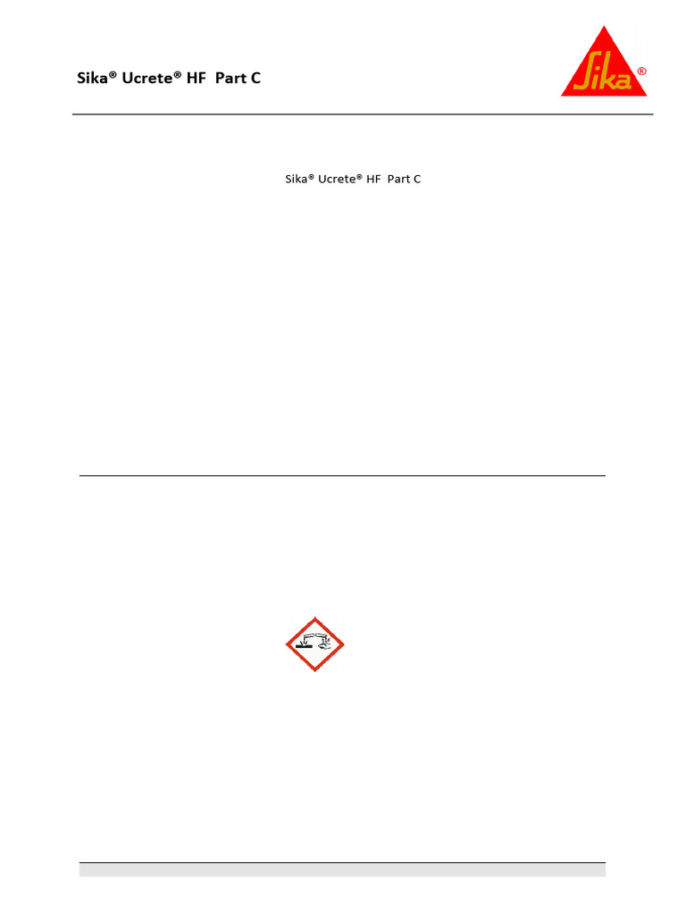 HS Sika Ucrete HF Part 3 HS | PDF | Toxicidad | Química