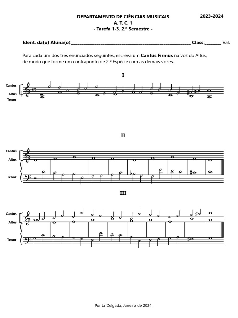 Composición de Contrapunto Musical | PDF