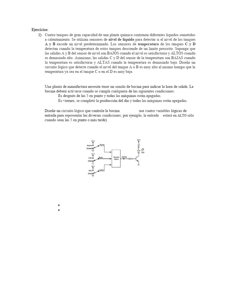 Circutos Logicos Simplificación Teoremas Booleanos | PDF